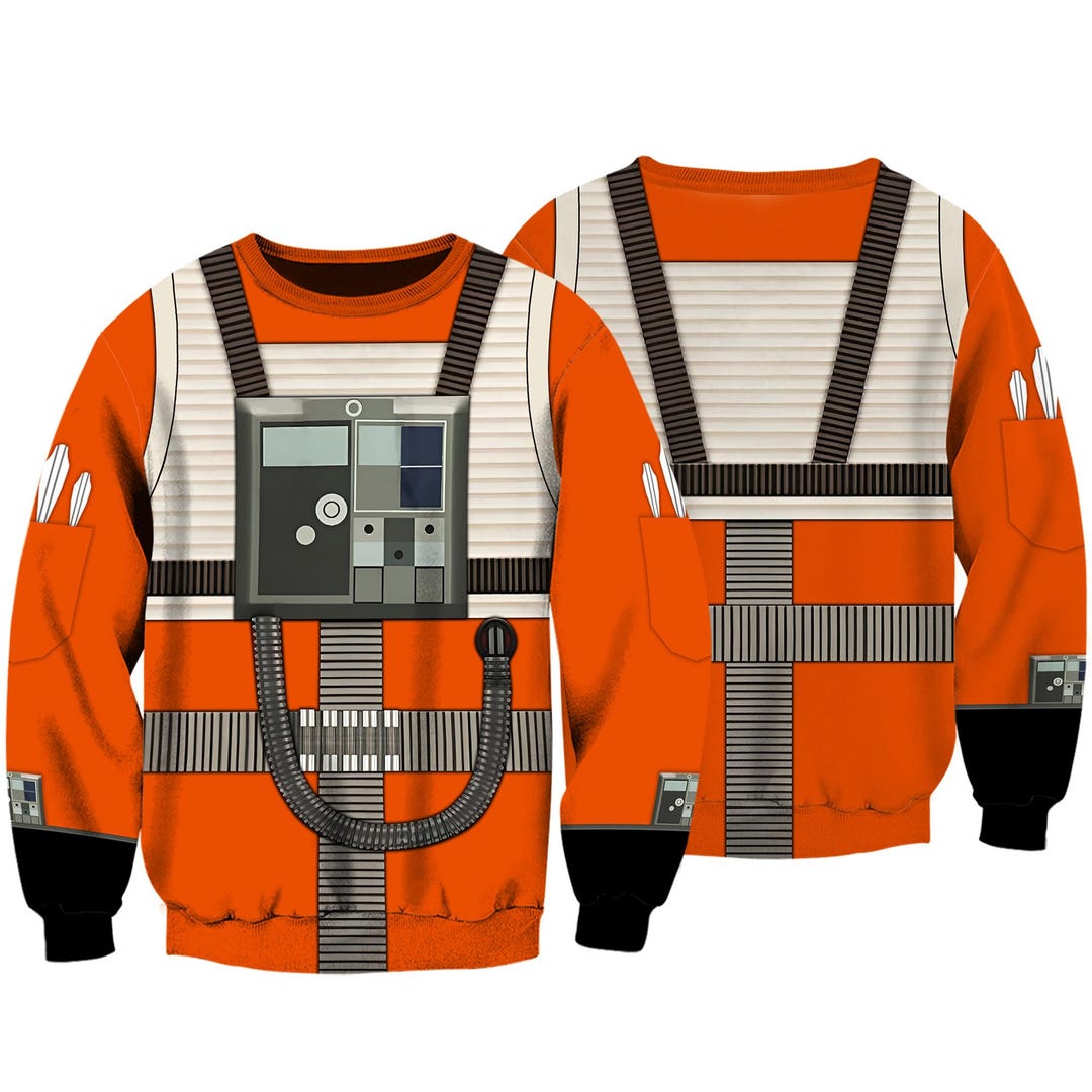 Starwars Rebel Pilot Suit Full Over Print 3D Hoodie Darth Vader Rebel ...