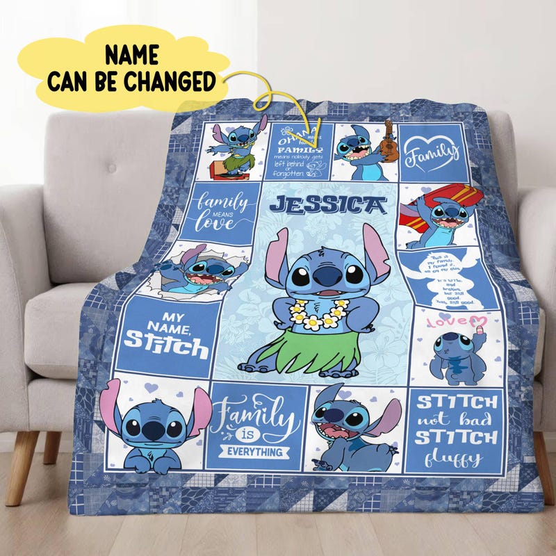 Lilo and Stitch Blanket - Etsy