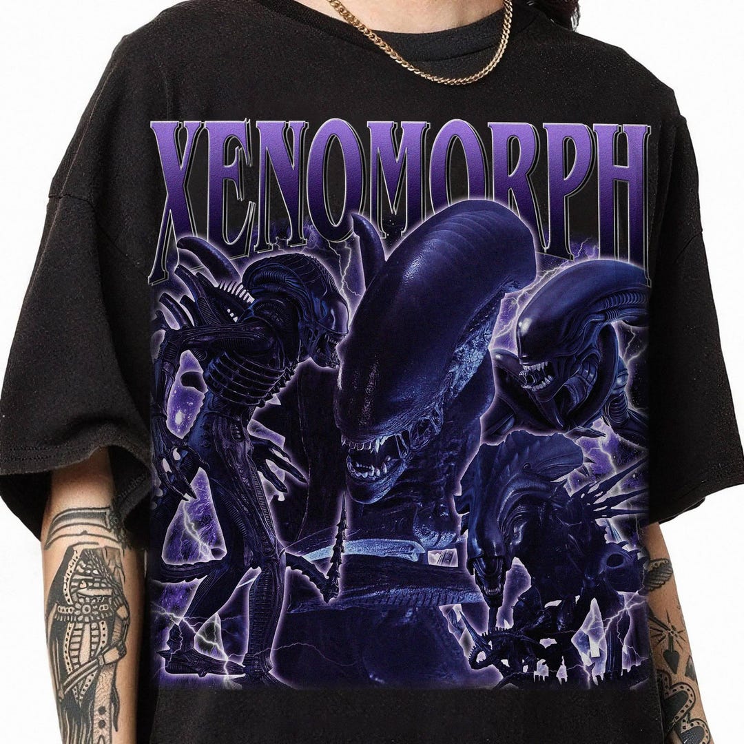 Limited Alien Xenomorph Vintage T-shirt, Alien Xenomorph Fan Tees ...