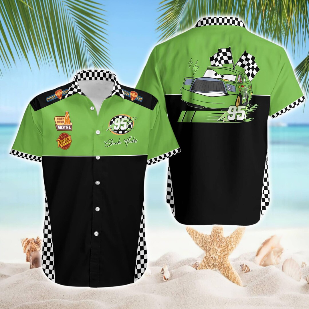 Chick Hicks Hawaiian Shirt, Disneyland Rust-eze Cars Hawaii Shirt ...