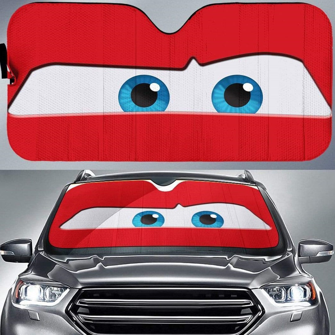 Cars Movie Lightning Mcqueen Auto Sunshade | Radiator Springs Car ...