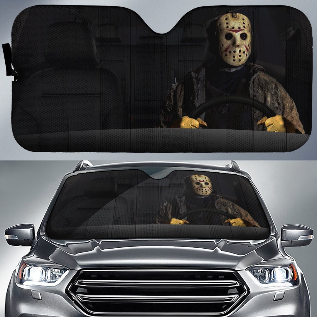 Jason Voorhees Car Sunshade Horror Halloween Car Sunshade Friday the ...