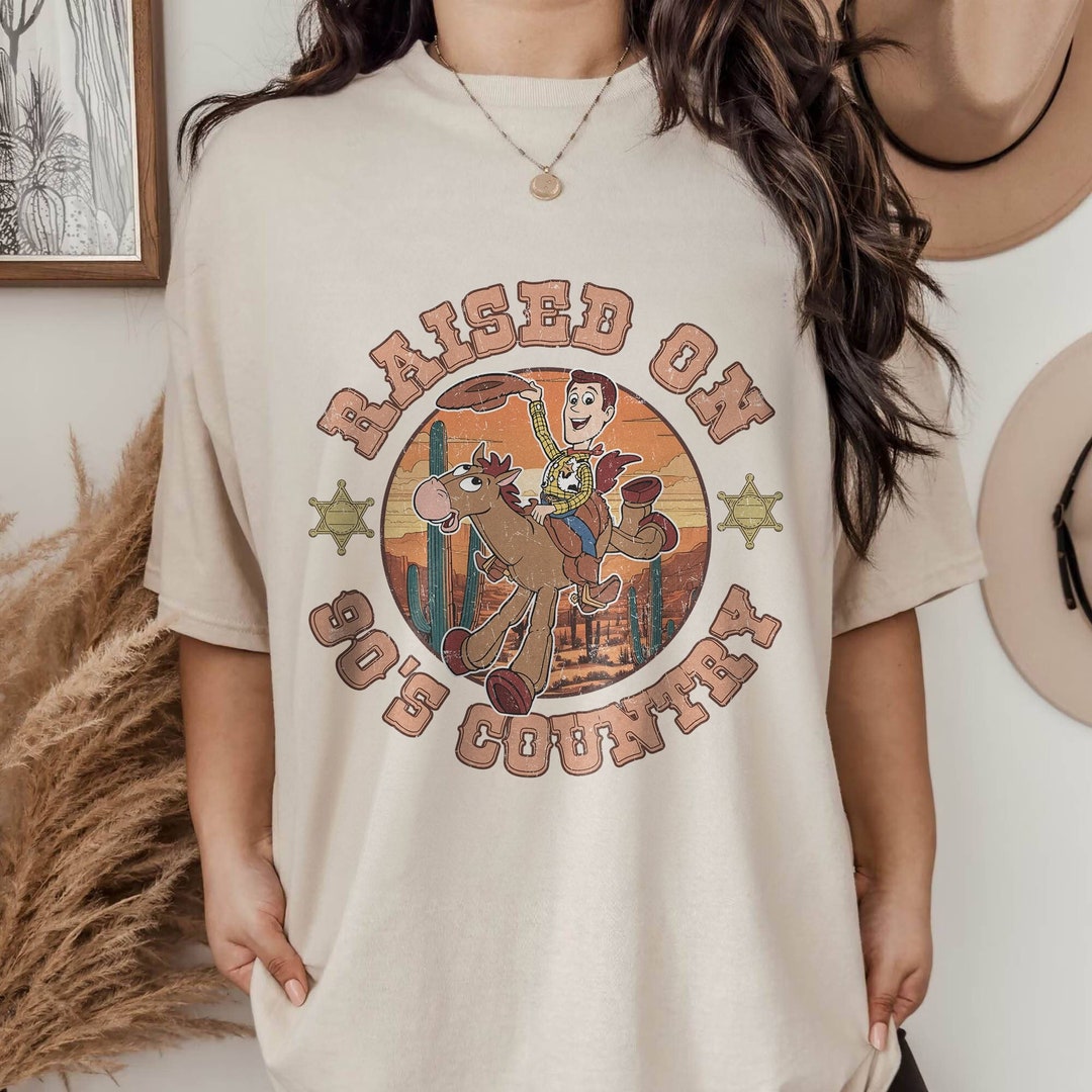 Woody Bullseye Toy Story Country Music Shirt Woody Raised on 90s ...