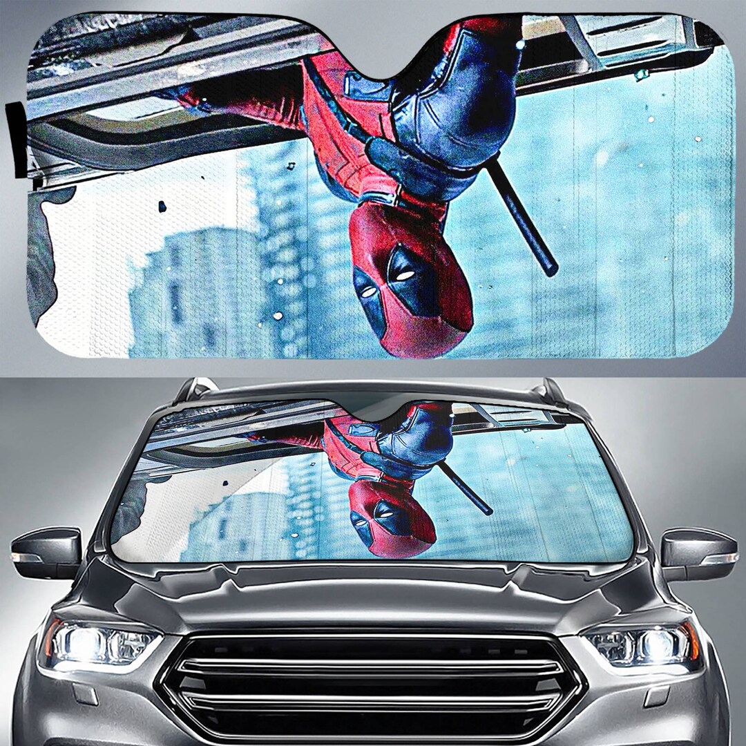 Deadpool Car Sun Shade Deadpool 3 Movie Car Windshield Avenger ...