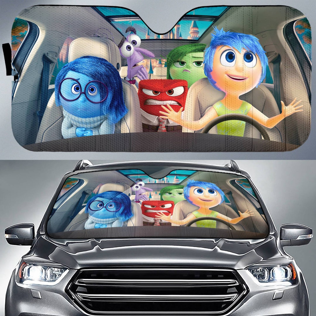 Disneyworld Pixar Inside Out Car Sunshade Emotion Joy Anger Fear Car ...