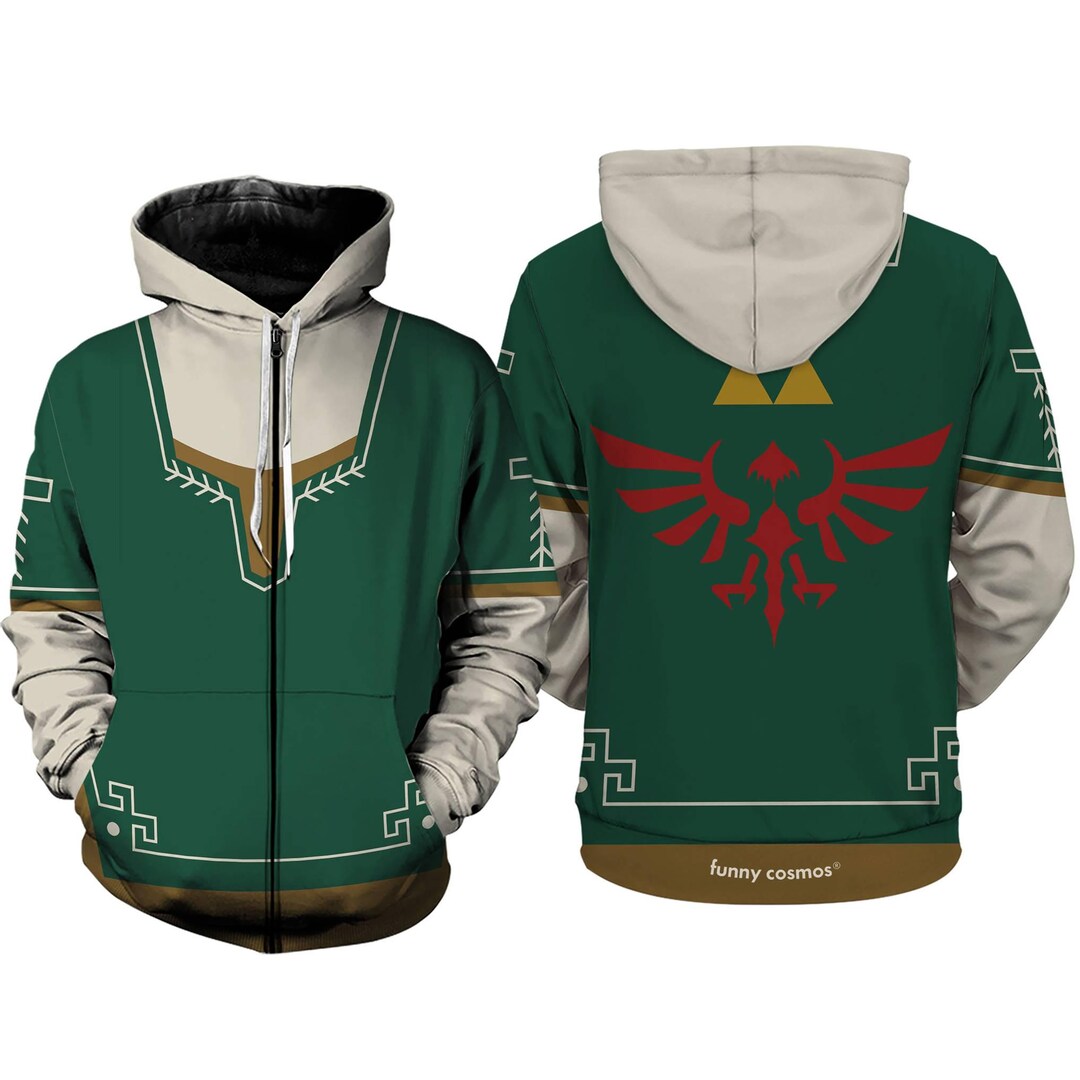 The Legend of Zelda Link Hoodie Zelda Link Halloween Costume Zelda Tear ...