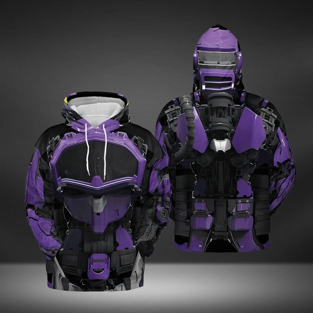 Shockwave Purple Robot Cosplay Hoodie, Shockwave Transformer Movie All ...