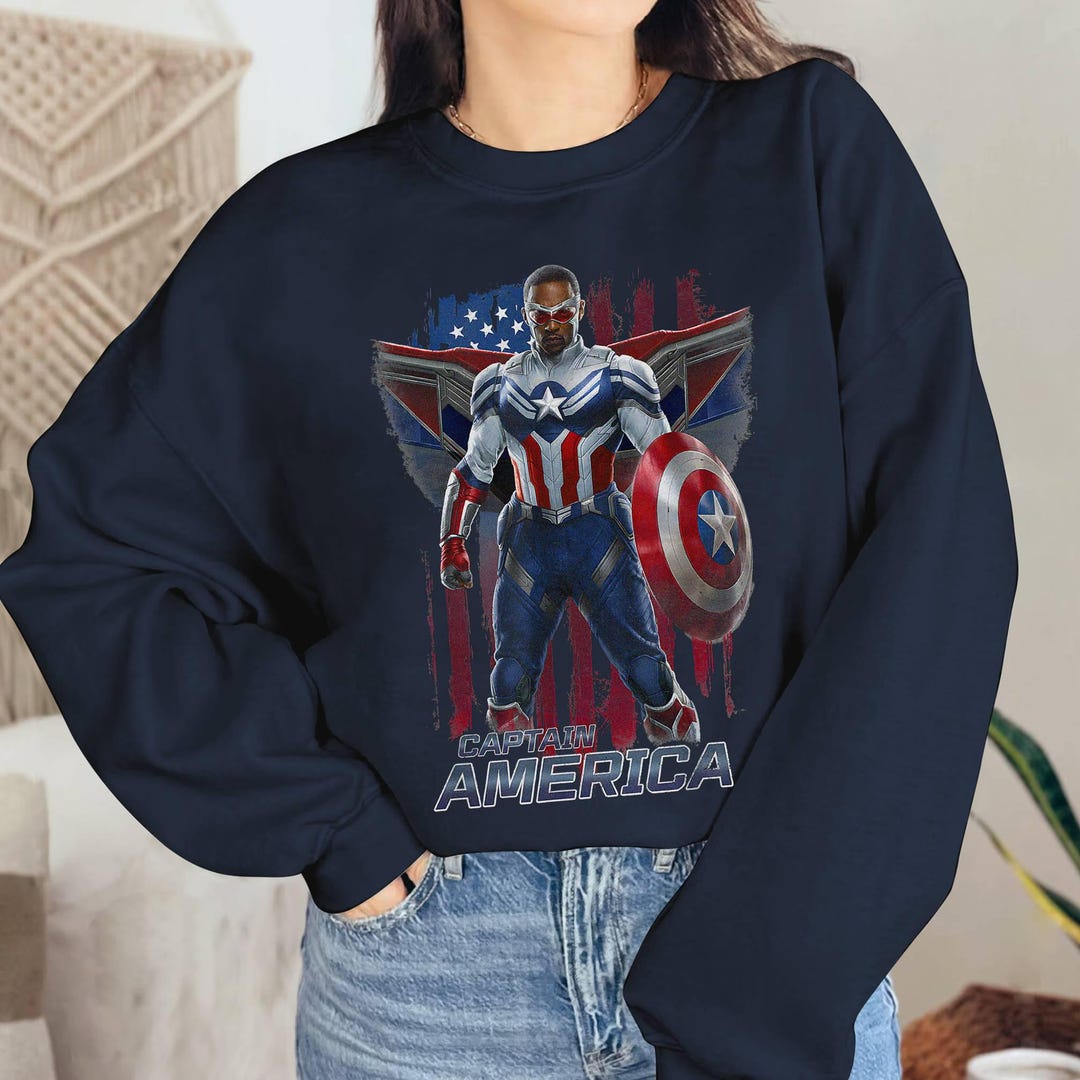 Falcon Winter Soldier Captain America Flag Graphic Shirt, Captain ...