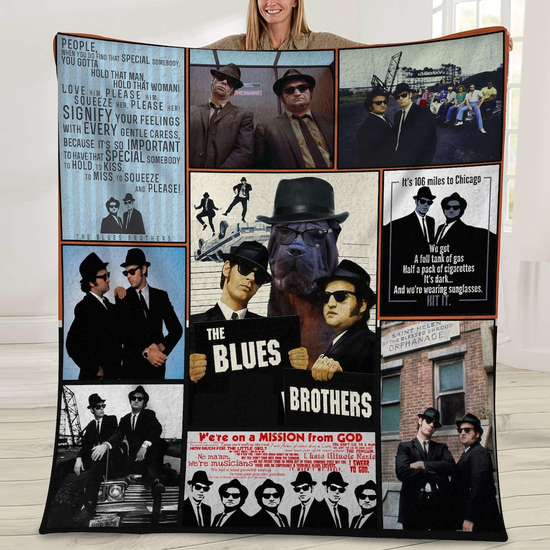 The Blues Brothers Jake and Elwood Blues Blanket Joliet Jake - Etsy
