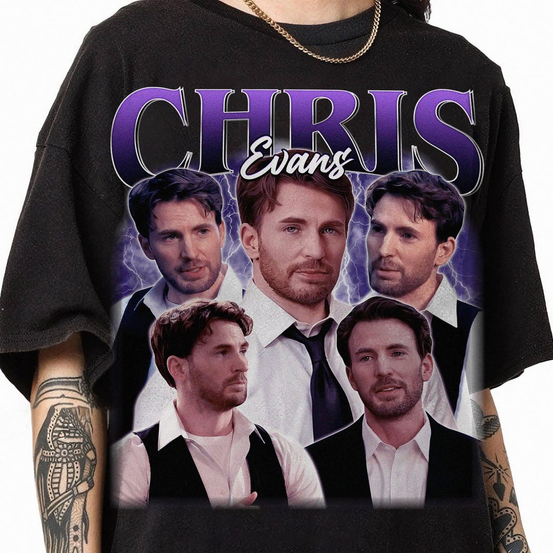 Chris Evans Bootleg Rap Tee, Chris Evans Homage Shirt, Vintage Chris ...