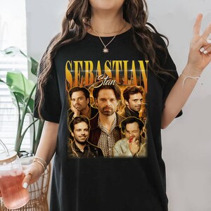Sebastian Stan Retro Shirt, Sebastian Stan Fan Tees, Sebastian Stan ...