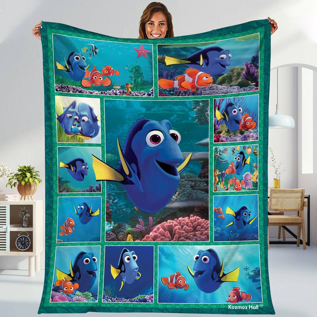 Finding Dory Blanket | Dory Nemo Blanket | Finding Nemo Animal Kingdom ...