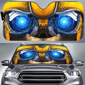 Bumblebee Car Sun Shade | Bumblebee Transformers Car Sunshade | Optimus ...