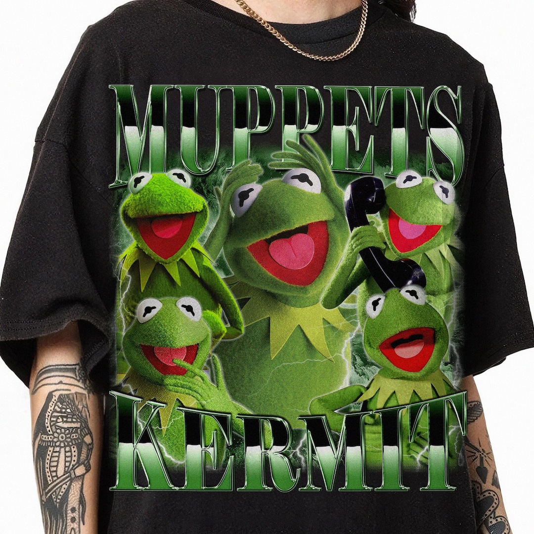 Muppets Kermit Homage Shirt, Disneyland Kermit the Frog Shirt, Vintage ...