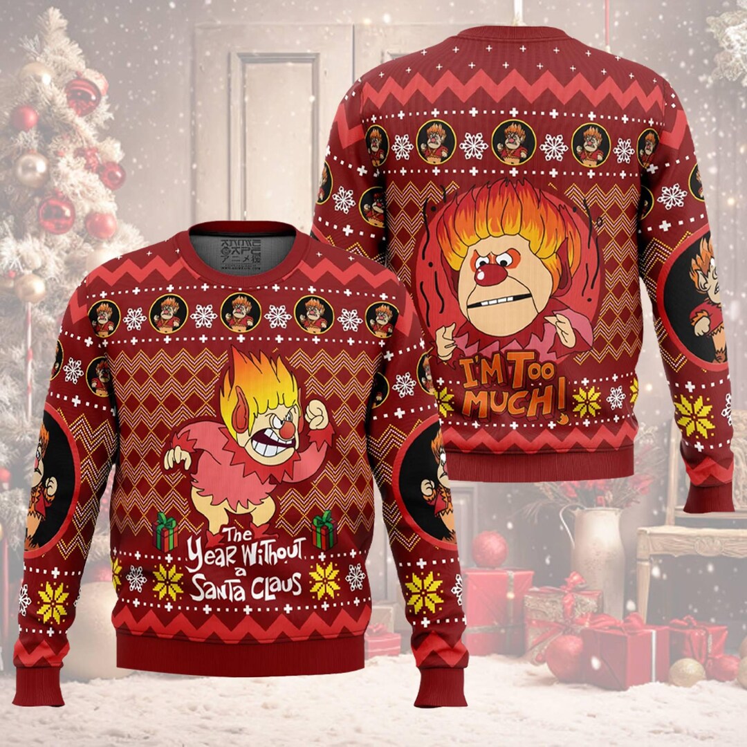 Heat Miser the Year Without A Santa Claus Ugly Christmas Sweater, Miser ...