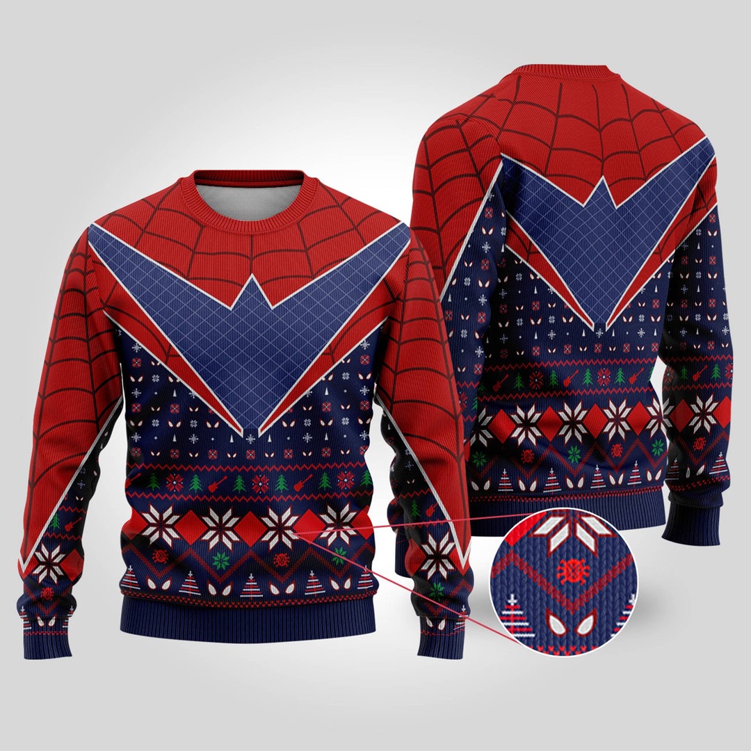 Spider-punk Ugly Sweater Hobie Brown Sweatshirt Spider Man Across the ...