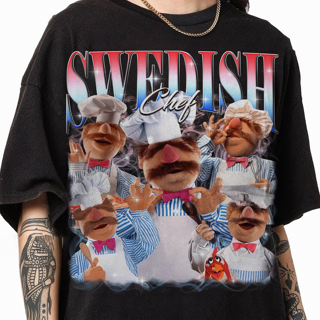 Swedish Chef the Mupper Homage Shirt, Bork Muppet Bootleg Rap Tee ...