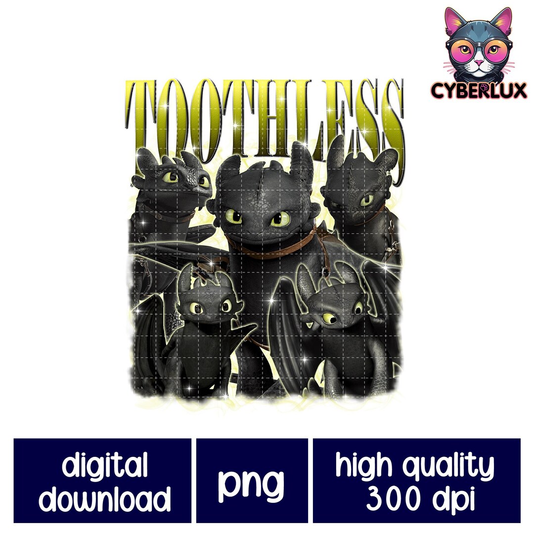 Toothless Vintage Bootleg Png, How to Train Your Dragon Cute Toothless ...