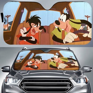 A Goofy Movie Car Sun Shade Max Goof Car Sun Shade Max Goof and Goofy ...