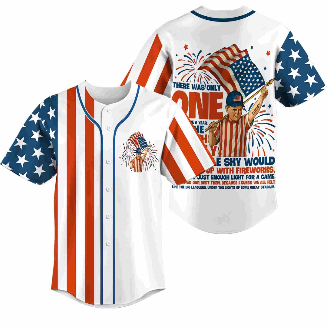 Sandlot Merica Baseball Jersey, the Sandlot Happy 4th of July Jersey ...