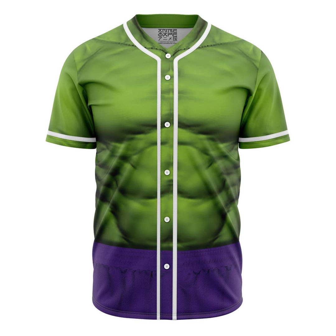 Hulk Cosplay Shirt Bruce Banner the Incredible Hulk Baseball Shirt ...