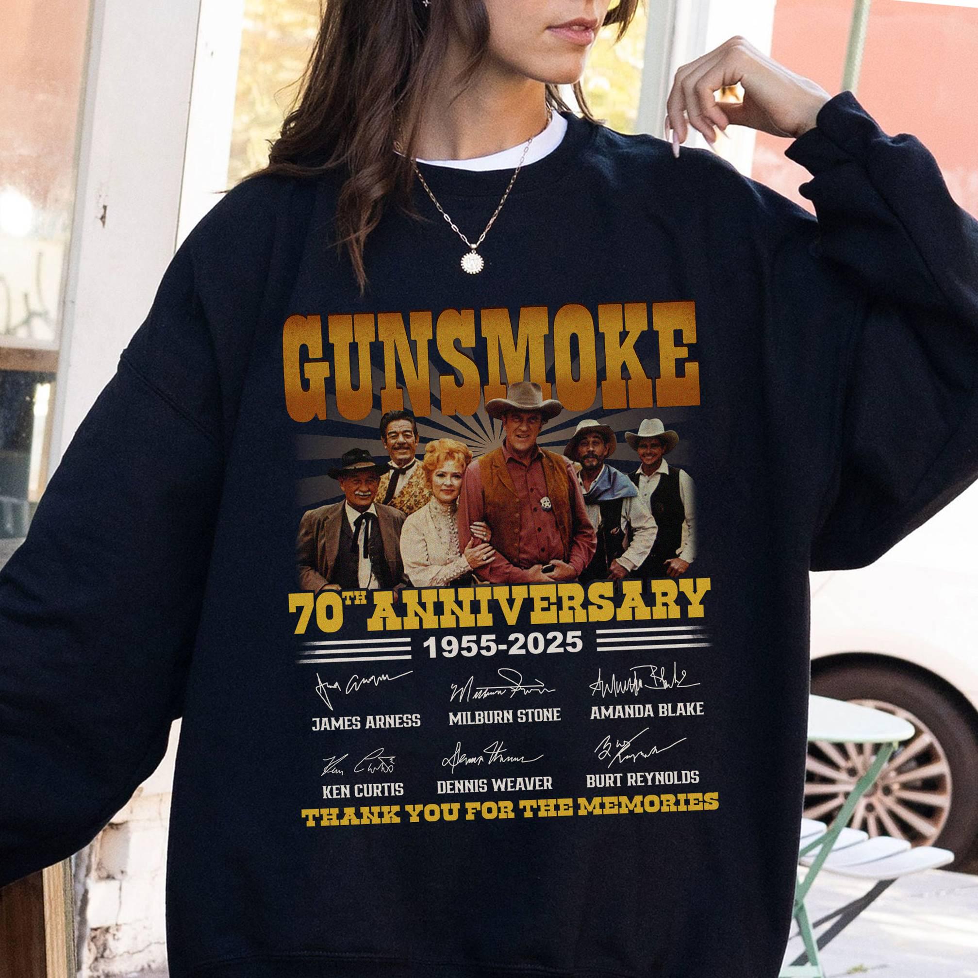 Gunsmoke 70th Anniversary Tshirt, Thank You for the Memories Shirt ...