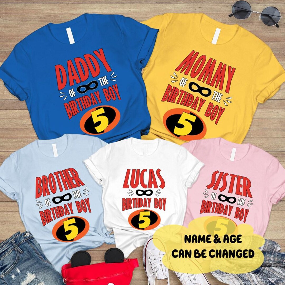 The Incredibles Birthday Theme Shirt the Incredibles Family Shirt Helen ...