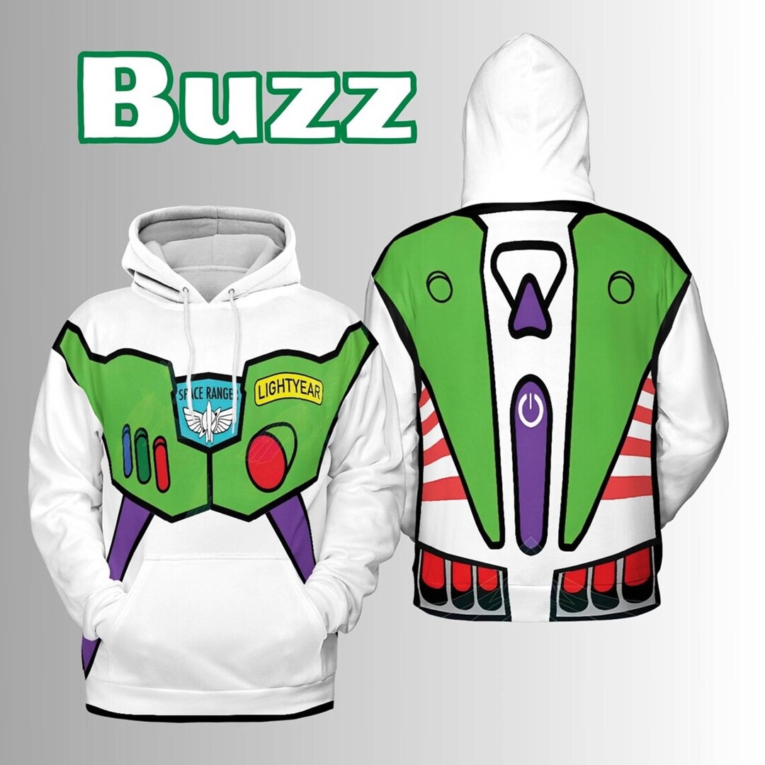 Buzz Lightyear Toy Story 3D Full Over Print Hoodie, Buzz Lightyear ...
