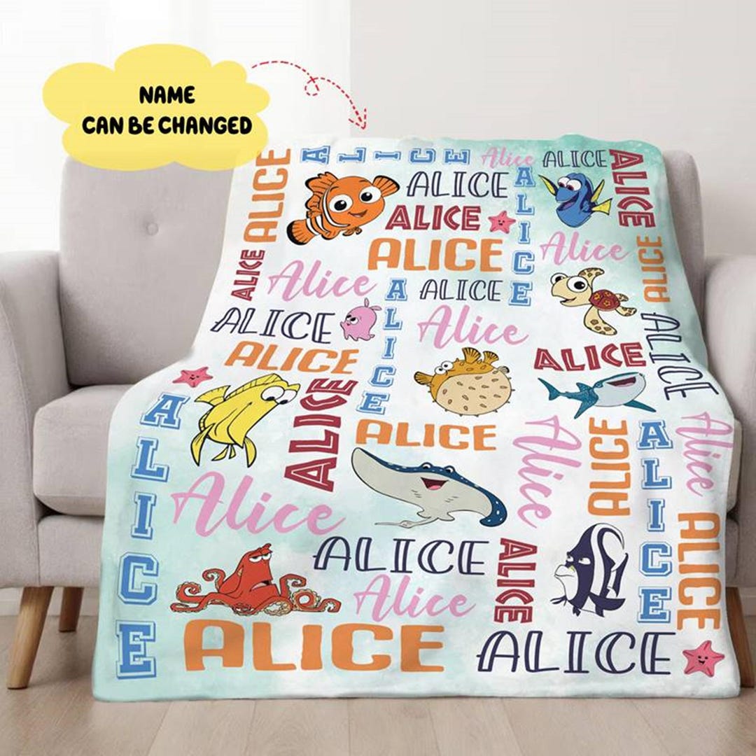 Finding Nemo Blanket Finding Nemo Fleece Blanket Nemo Dory Birthday ...