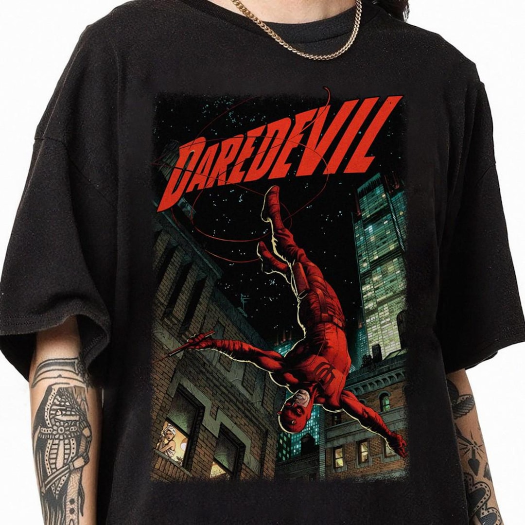 Daredevil Comic T-shirt, Matt Murdock MCU Fan Gifts, Family Matching ...