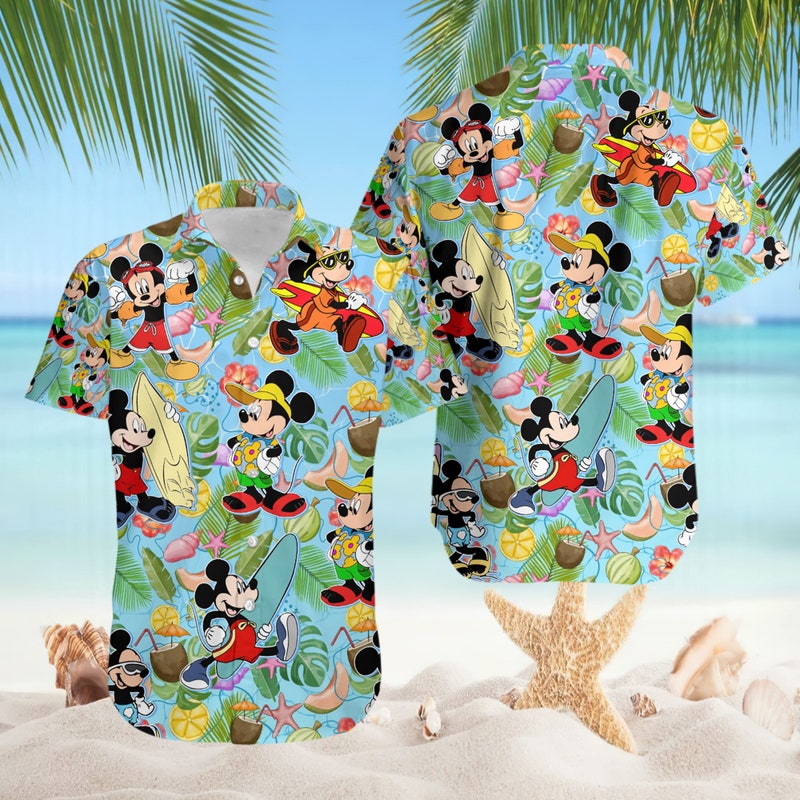 Mickey Aloha Shirt - Etsy