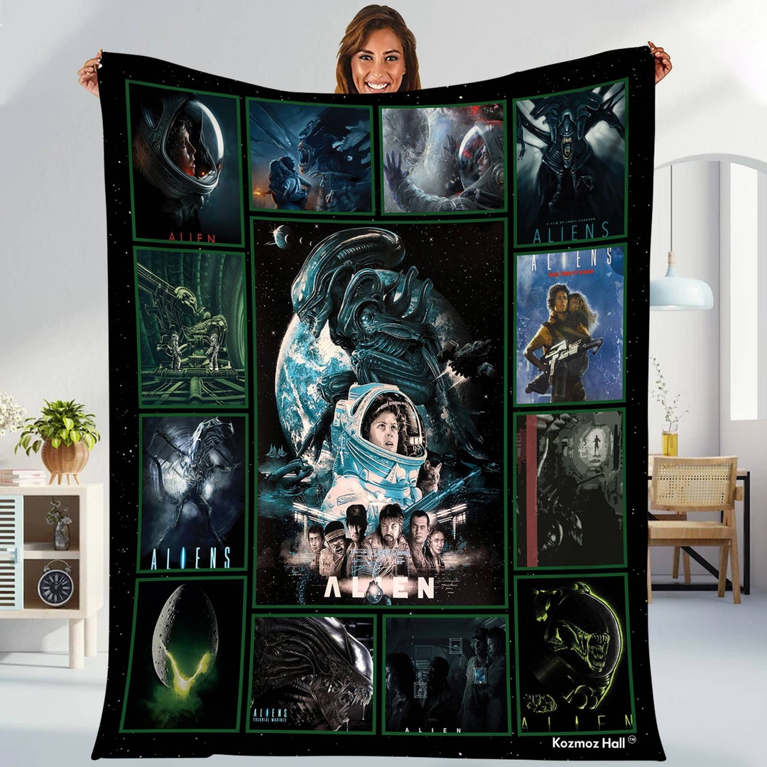 Alien Ridley Scott Blanket | Alien Xenomorph Ellen Ripley Blanket ...