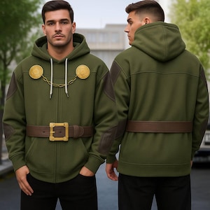 Doctor Doom Costume Hoodie, MCU Supervillain Cosplay Hoodie for Fan ...