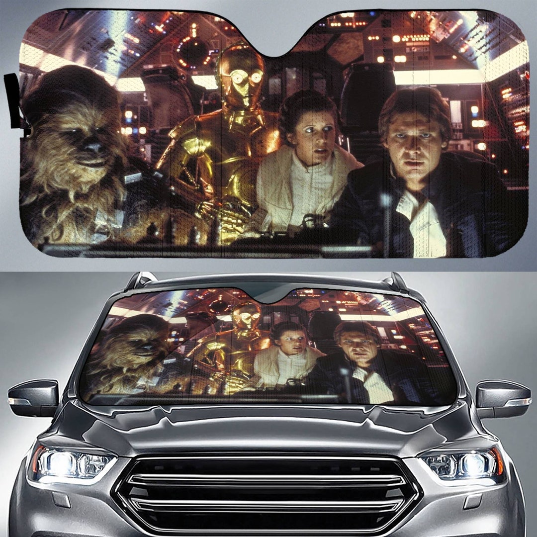 Star Wars Galaxy Edge Millennium Falcon Car Sunshade Star Wars Car Sun ...