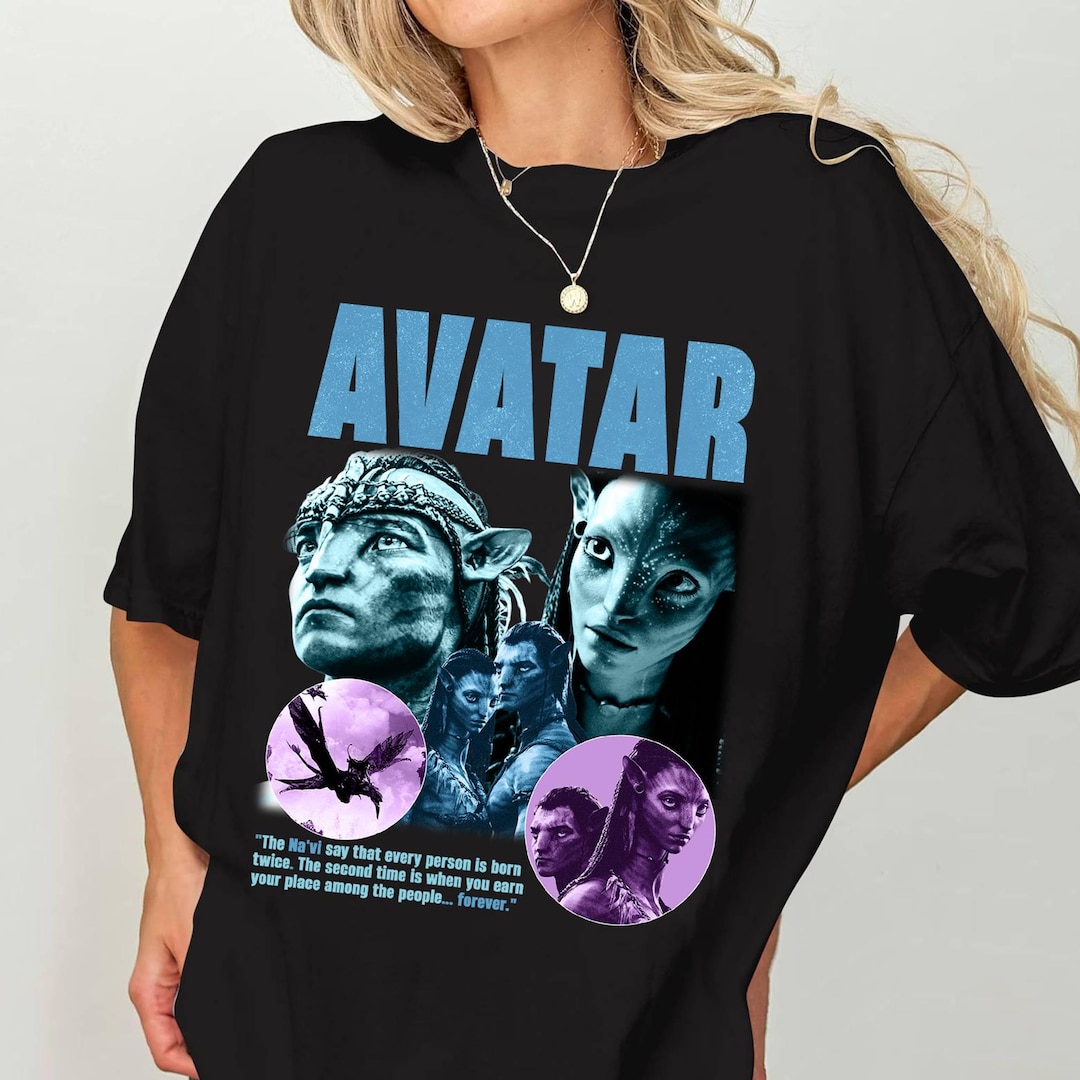 Vintage 90s Avatar Bootleg Shirt, Avatar the Way of Water Shirt, Avatar ...