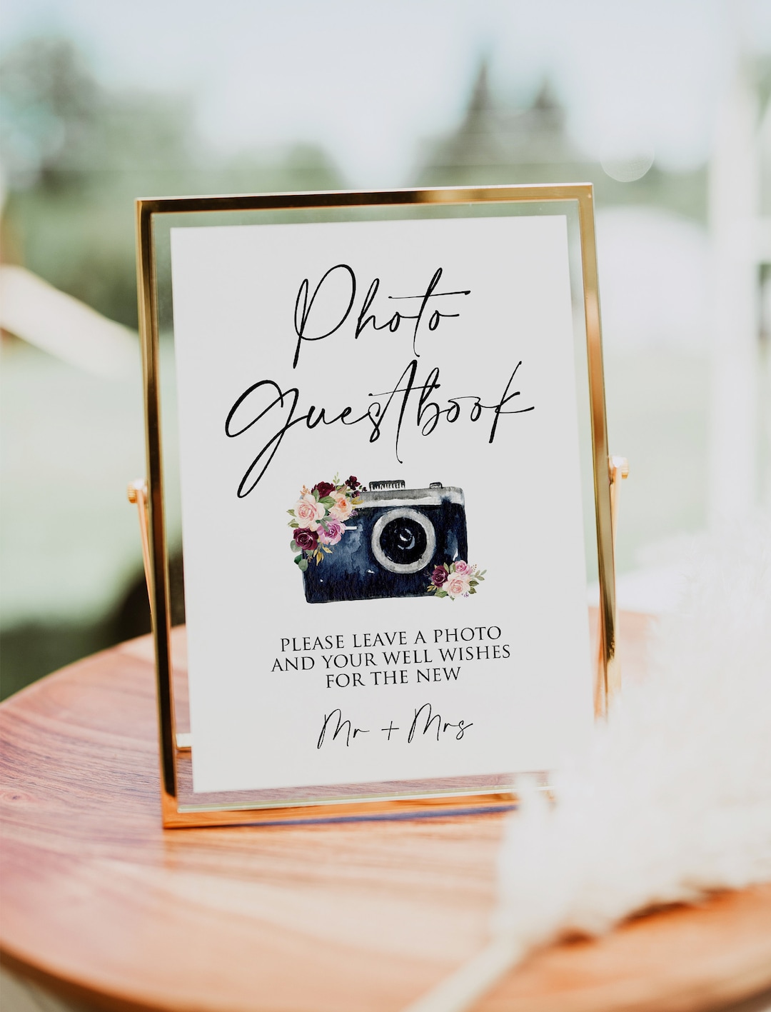 Photo Guest Book Sign, Wedding Photo Guestbook Sign, Photo Guestbook ...