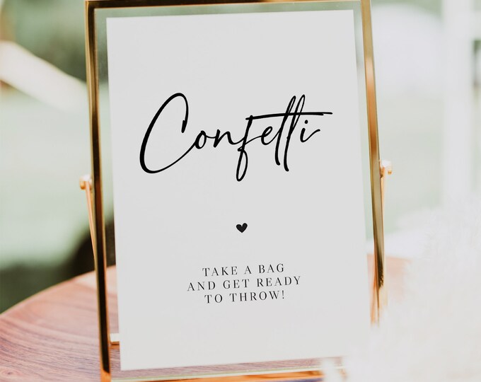 Wedding Sign, Wedding Confetti, Confetti Sign, Wedding Confetti Sign ...