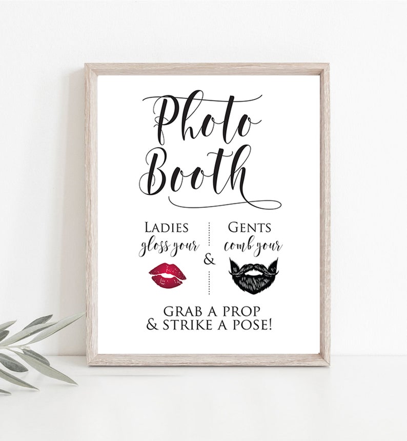 Photo Booth Sign Photo Booth Sign Printable Photobooth Sign | Etsy