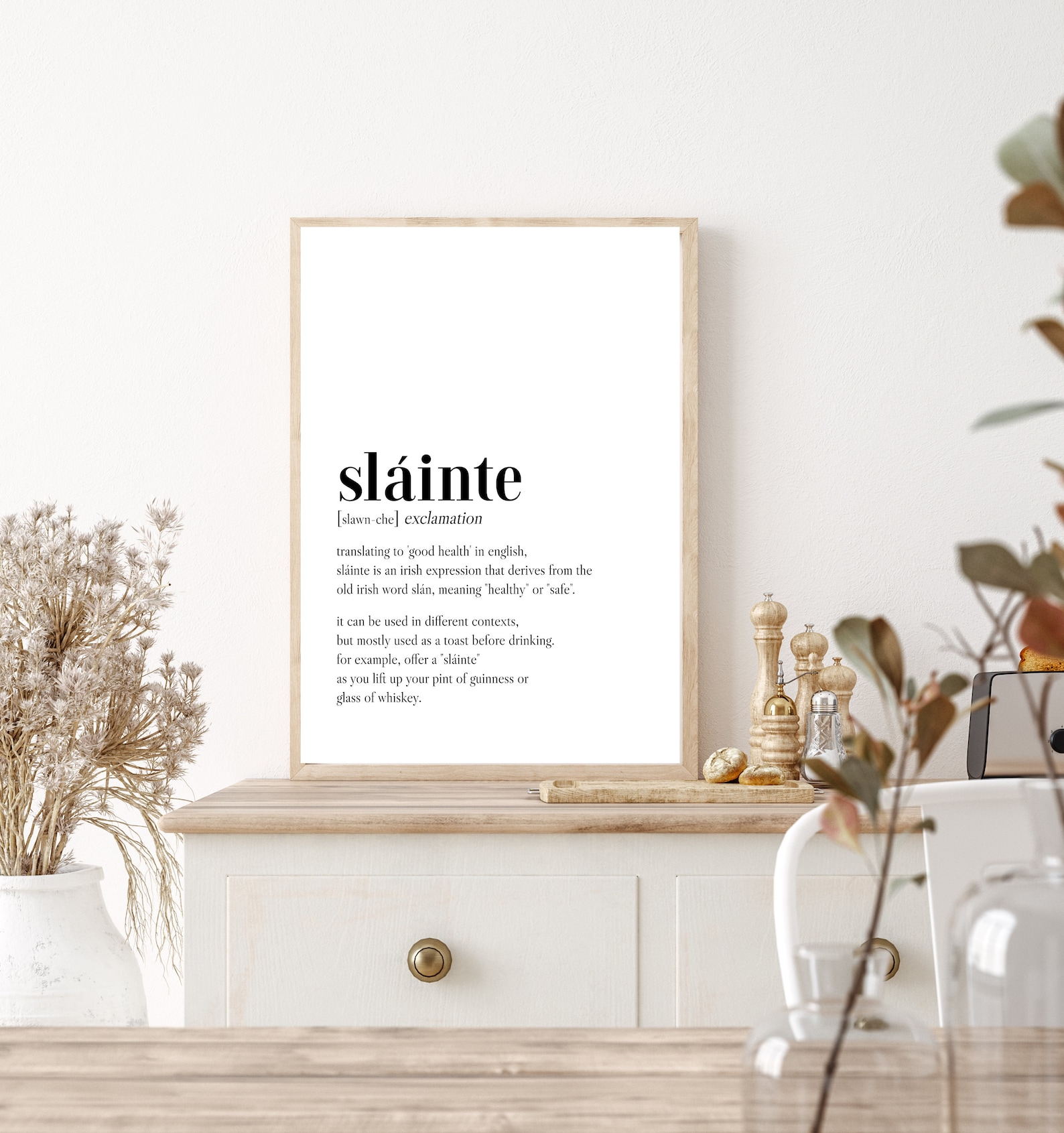 Slainte Print Slainte Definition Print Irish Gift - Etsy