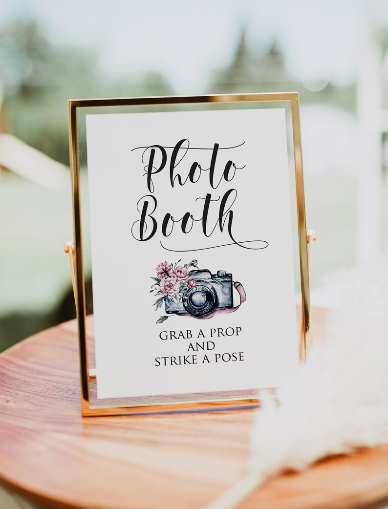 Photo Booth Sign Photo Booth Sign Printable Photobooth Sign - Etsy