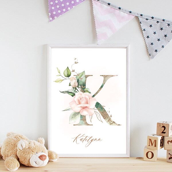 Initial Poster - Etsy