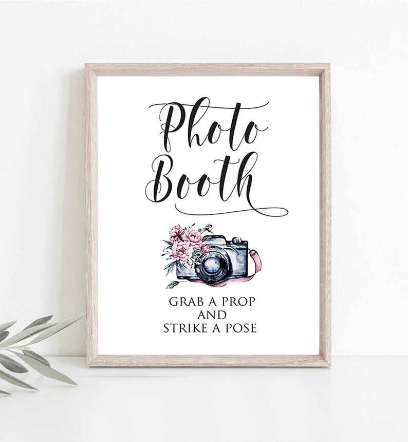 Photo Booth Sign Photo Booth Sign Printable Photobooth Sign - Etsy