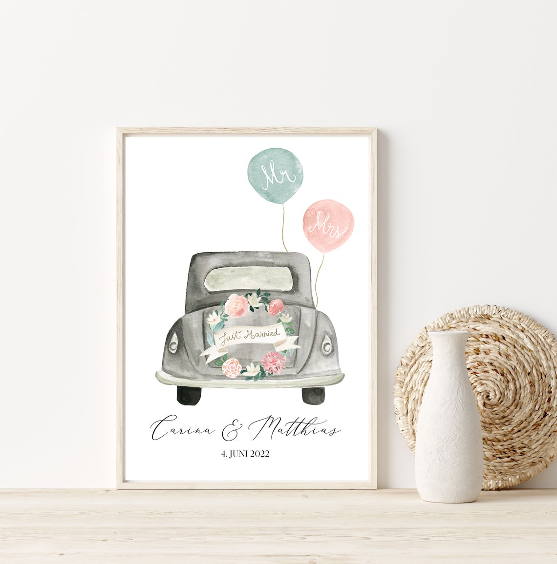 Wedding Car Personalised Printable DIGITAL FILE Wedding - Etsy