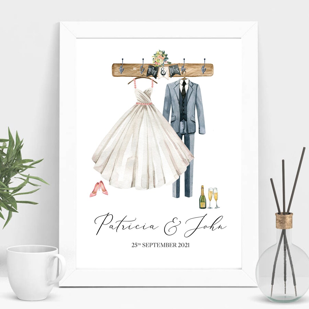 Wedding Couple Personalised Printable, DIGITAL PRINT, Wedding Gift ...