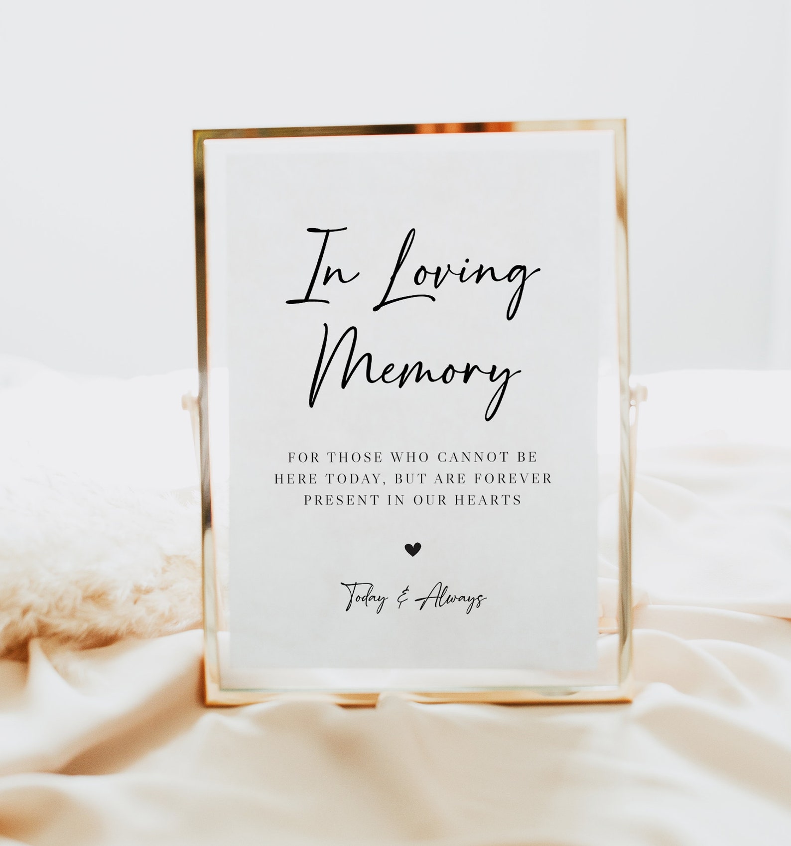 In Loving Memory Wedding Sign, Instant Download, Wedding Memory Sign ...