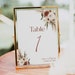 Boho Wedding Table Numbers Printable, Editable Template, Table Numbers ...