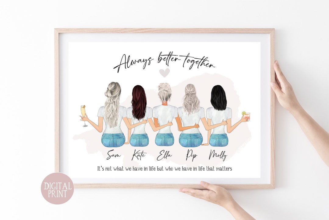 Best Friend Printable, PRINT AT HOME, Digital File, Always Better ...