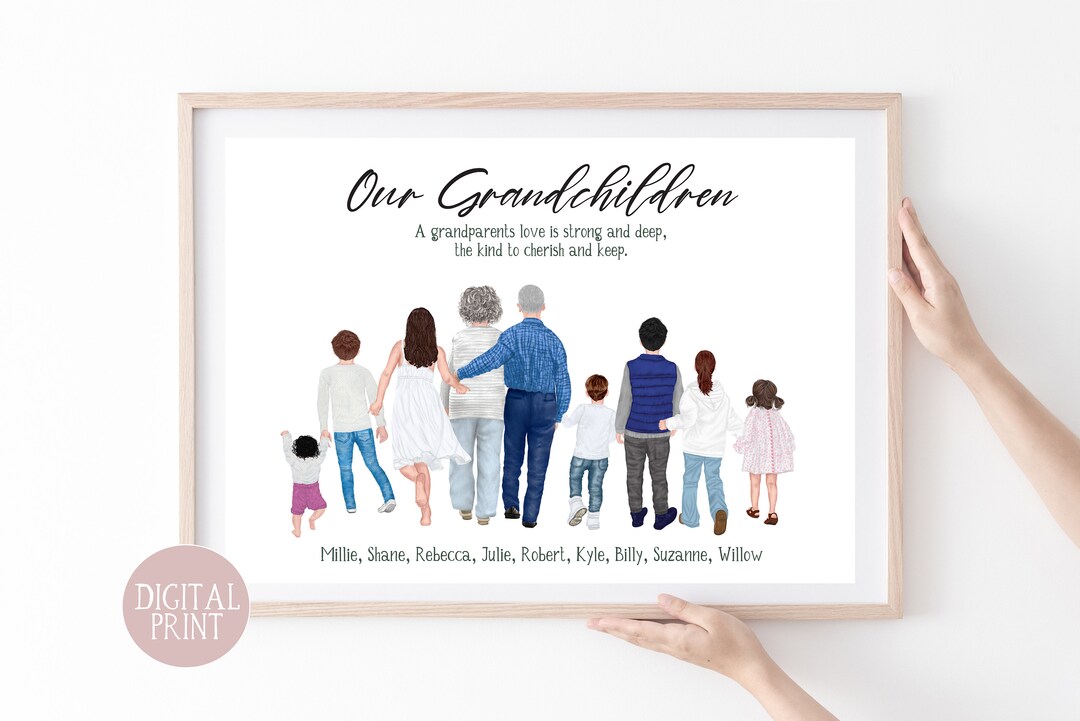 Our Grandchildren Family Print PRINT AT HOME Digital File - Etsy