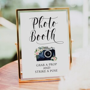 Photo Booth Sign, Photo Booth Sign Printable, Photobooth Sign, Wedding ...
