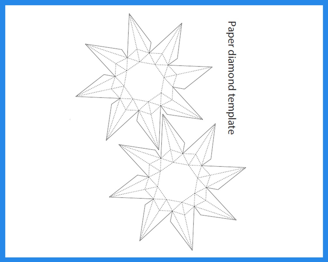 DIAMONDS 3D Papercraft / DIY Diamond Papercraft / Diamond Decor ...